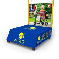 China Oak Electric Bicycle Stand Electric Scooter Stand Display For Retail Shop for sale