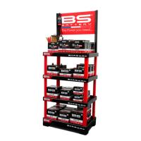 China Lithium Battery Pop Pos Display Demountable JMT Battery Display Rack Metal For Battery Store for sale