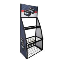 China Lithium Battery Pop Pos Display Demountable JMT Battery Display Rack Metal For Battery Store for sale