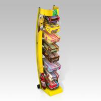 China Customized Point Of Sales Displays Candy Display Rack With Adjustable Trays for sale
