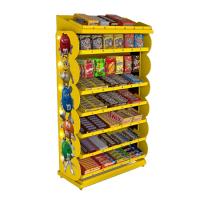 China Candy Point Of Sales Displays Store Snack Display Rack With Removable Metal Trays for sale