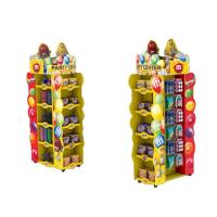 China Candy Point Of Sales Displays Store Snack Display Rack With Removable Metal Trays for sale