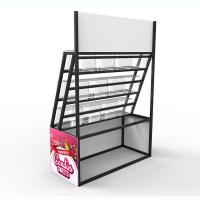 China Supermarket Point Of Sales Displays Candy Display Shelving Metal Custom Logo for sale