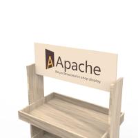 China Flexible Point Of Sales Displays Stores Wooden Wine Display Rack With Wheels for sale