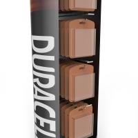 China AAA Battery Point Of Sales Displays Counter Display Stand With Hanging Hooks for sale