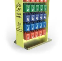 China Pegboard Cellphone Accessories Display Stand With Hooks for sale