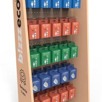 China Cellphone Accessories Wooden Peg Display Stand With Hooks for sale
