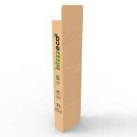 China Free Standing Wood Pegboard Stand Earphone Display Stand For Retail Store for sale