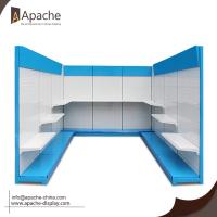 China Customized Pop Pos Display Standing Pegboard Metal Display Stands With Wheels for sale