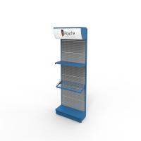 China Hardware Store Pegboard Display Rack With Led Lighting Header for sale