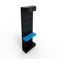 China Hardware Store Pegboard Display Rack With Led Lighting Header for sale