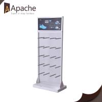 China Hardware Store Pegboard Display Rack With Led Lighting Header for sale