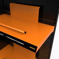 China Customized Metal Tool Display Rack Saw With LED Lights for sale