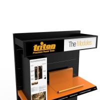 China Customized Metal Tool Display Rack Saw With LED Lights for sale