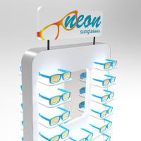 China Retail Sunglasses Display Stand Metal Glasses Display Rack For Store for sale
