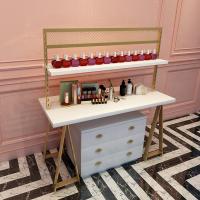 China Cosmetic Point Of Purchase Pop Display Wood Makeup Display Stand for sale