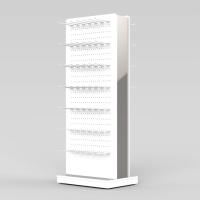 China Homeware Point Of Purchase Pop Display Double Side Pegboard Rotating Display Stand for sale