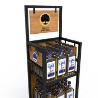China Supermarket Wine Display Shelf Rack Liquor for sale
