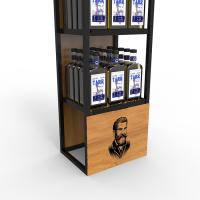 China Supermarket Wine Display Shelf Rack Liquor for sale