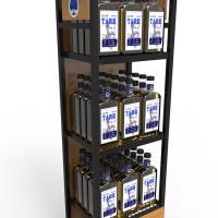 China Supermarket Wine Display Shelf Rack Liquor for sale
