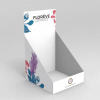 China Customized Countertop Stands Cardboard Facial Mask Display Stand For Retail Store for sale