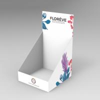 China Customized Countertop Stands Cardboard Facial Mask Display Stand For Retail Store for sale