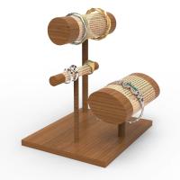 China Countertop Wooden Bracelet Stand Luxury Wooden Jewelry Display Stand for sale