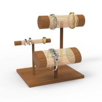 China Countertop Wooden Bracelet Stand Luxury Wooden Jewelry Display Stand for sale