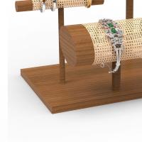 China Countertop Wooden Bracelet Stand Luxury Wooden Jewelry Display Stand for sale