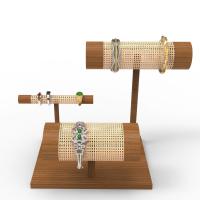 China Countertop Wooden Bracelet Stand Luxury Wooden Jewelry Display Stand for sale