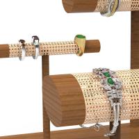China Countertop Wooden Bracelet Stand Luxury Wooden Jewelry Display Stand for sale