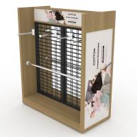 China Customizable Metal Wood Mixed Material Floor Display Stand For Supermarkets And Shopping Malls for sale