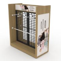 China Customizable Metal Wood Mixed Material Floor Display Stand For Supermarkets And Shopping Malls for sale