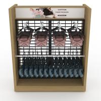 China Customizable Metal Wood Mixed Material Floor Display Stand For Supermarkets And Shopping Malls for sale