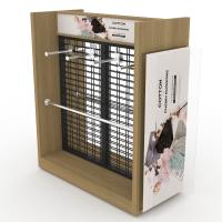 China Customizable Metal Wood Mixed Material Floor Display Stand For Supermarkets And Shopping Malls for sale