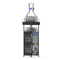 China Customizable Metal 4-Layer Laminated Whiskey Display Rack Suitable For Stores for sale