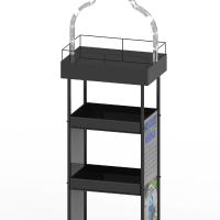China Customizable Metal 4-Layer Laminated Whiskey Display Rack Suitable For Stores for sale