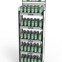 China Custom Beer Display Stand Sparkling Drinks Metal Display Stand For Liquor Store for sale