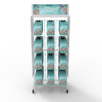 China Supermarkets Snack Metal Display Stands Customizable Fast Food Metal Display Rack for sale