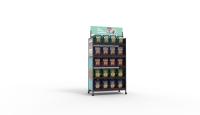 China Sheet Shaped Snack Metal Display Rack For Supermarkets Food Packaging for sale