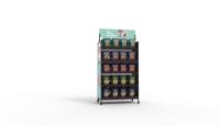 China Sheet Shaped Snack Metal Display Rack For Supermarkets Food Packaging for sale