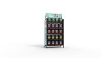 China Sheet Shaped Snack Metal Display Rack For Supermarkets Food Packaging for sale