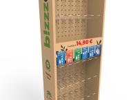 China Customized Wooden Display Stand Racks For Supermarket And Store Displays for sale