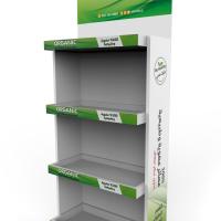 China Floor Standing Wooden Drug Display Unit For Retail Stores Display Rack for sale
