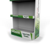 China Floor Standing Wooden Drug Display Unit For Retail Stores Display Rack for sale