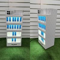 China Rectangle Counter Top Acrylic Display Rack LED Display Rack For Vape Products for sale