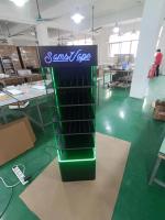 China Floor Mounted Top Acrylic Display Rack LED Display Stand For Electronic Products for sale