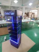 China Floor Mounted Top Acrylic Display Rack LED Display Stand For Electronic Products for sale