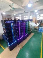China Floor Mounted Top Acrylic Display Rack LED Display Stand For Electronic Products for sale