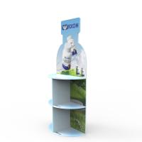 China PVC Floor To Floor Display Rack Store Display Stand For Alcohol And Health Products for sale